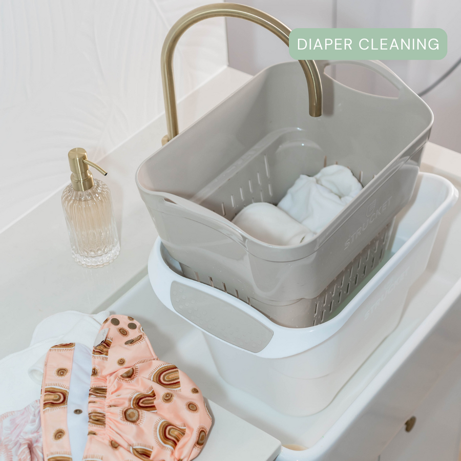 Strucket 19L Interlocking Strainer Bucket with Plug | Strucket USA