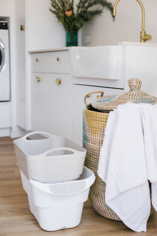 Strucket USA: Laundry Soaking Bucket | Strainer Draining Bucket