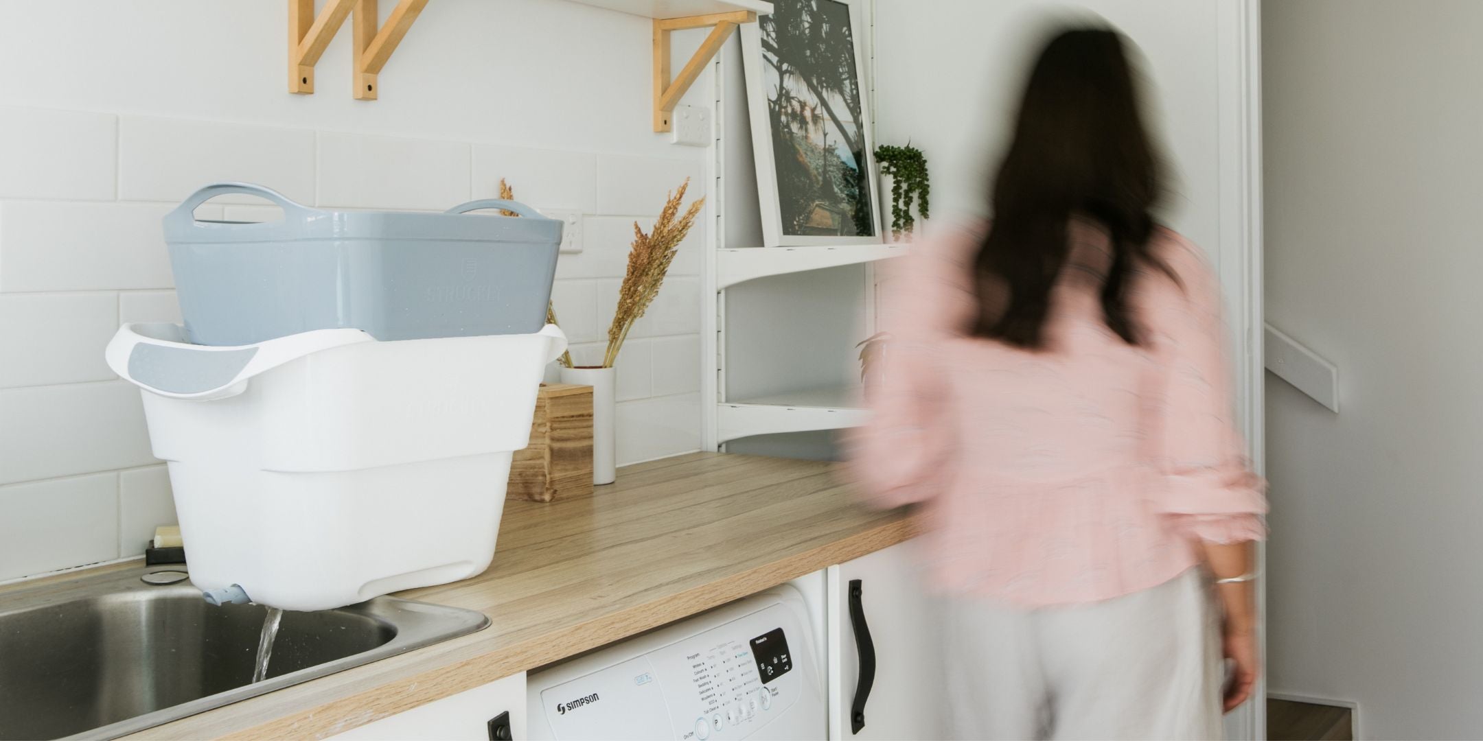 Strucket USA: Laundry Soaking Bucket | Strainer Draining Bucket