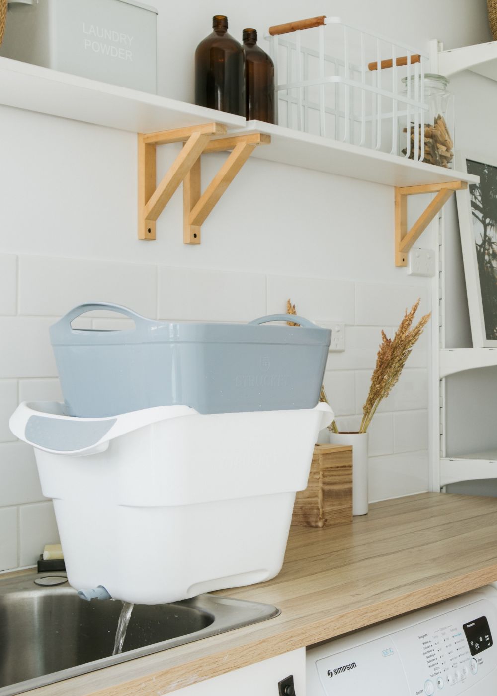 Strucket USA: Laundry Soaking Bucket | Strainer Draining Bucket