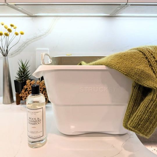 Strucket USA: Laundry Soaking Bucket | Strainer Draining Bucket
